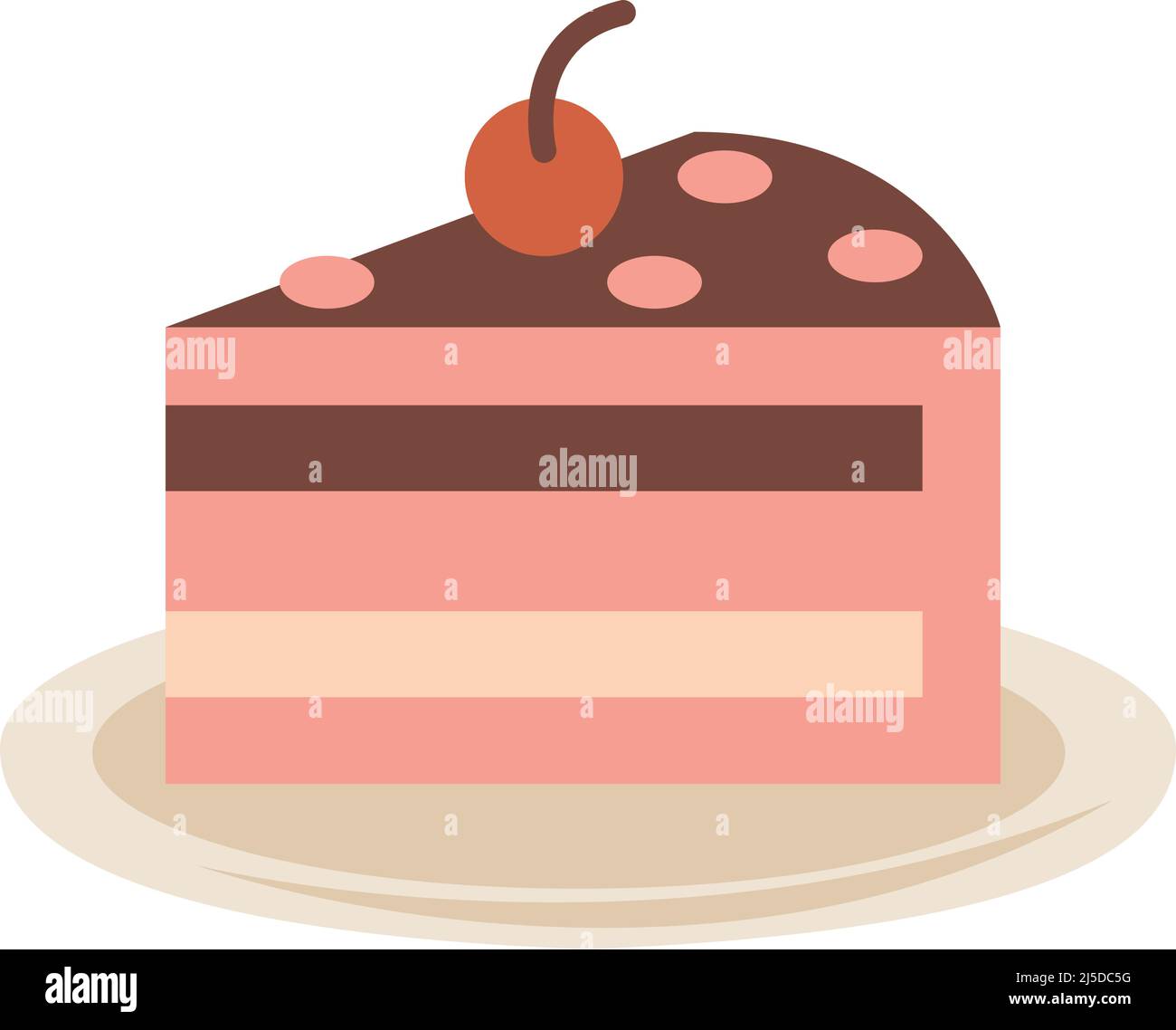 sweet cake portion Stock Vector Image & Art - Alamy