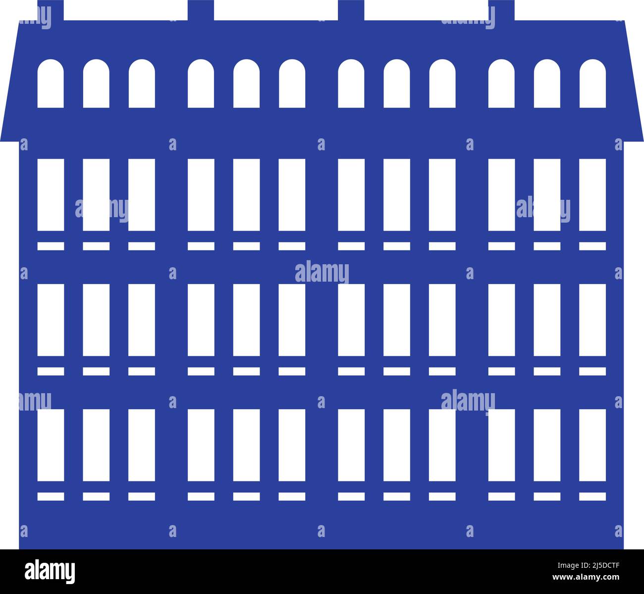 Facade city museum in Stock Vector Images - Alamy