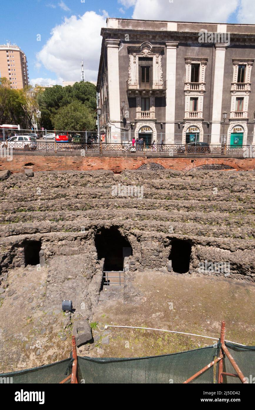 Amphitheatre of Catania is a Roman amphitheatre in Catania, Sicily ...