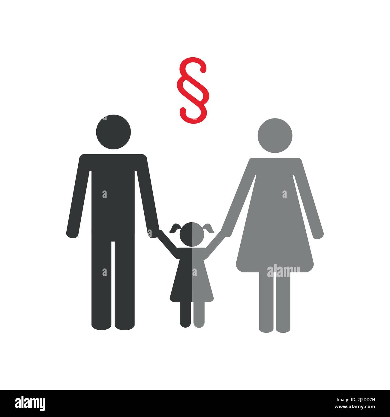 Child parents dispute Stock Vector Images - Alamy