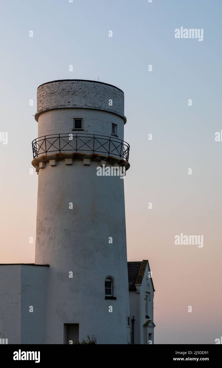 The iconic lighthouse at Old Hunstanton at sunset Stock Photo - Alamy