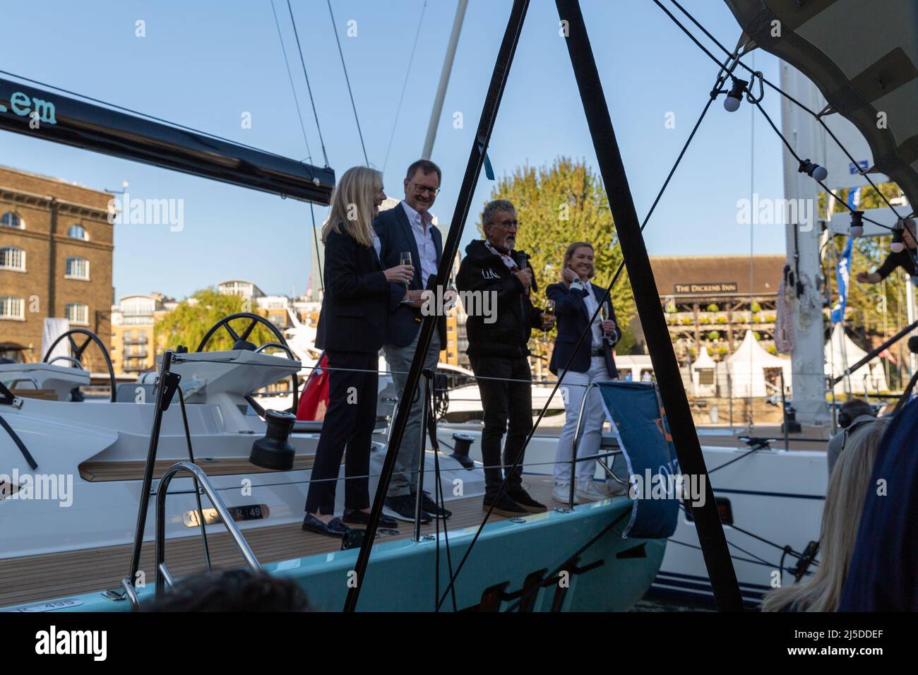 London Luxury Afloat, St Katharine Docks London UK Stock Photo - Alamy
