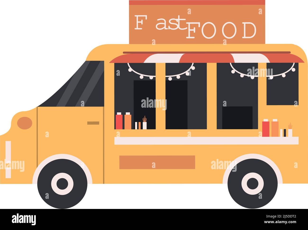 fast food truck vehicle Stock Vector Image & Art - Alamy