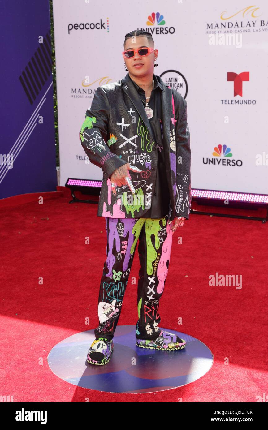 Las Vegas, NV, USA. 21st Apr, 2022. Boza at arrivals for 2022 Latin ...