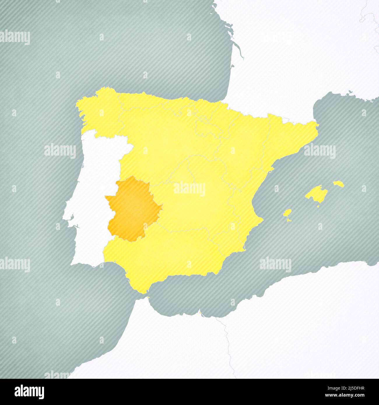 Map of extremadura hi-res stock photography and images - Alamy