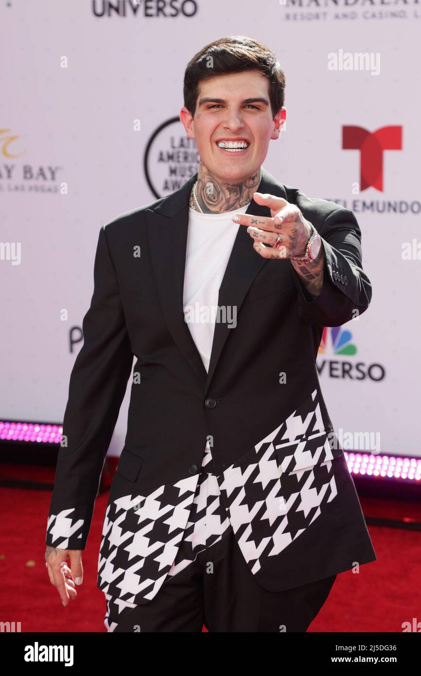 Las Vegas, NV, USA. 21st Apr, 2022. Adriel Favela at arrivals for 2022 ...