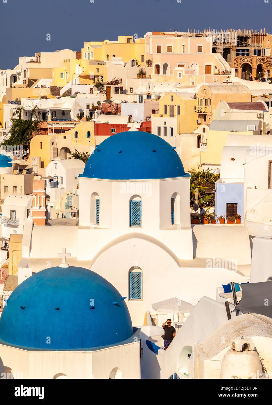 Santorini rooftops hi-res stock photography and images - Alamy