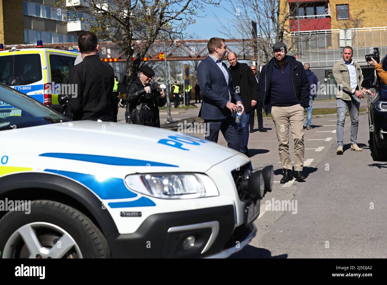 After the riots of the Easter weekend, Jimmie Åkesson (right in the ...
