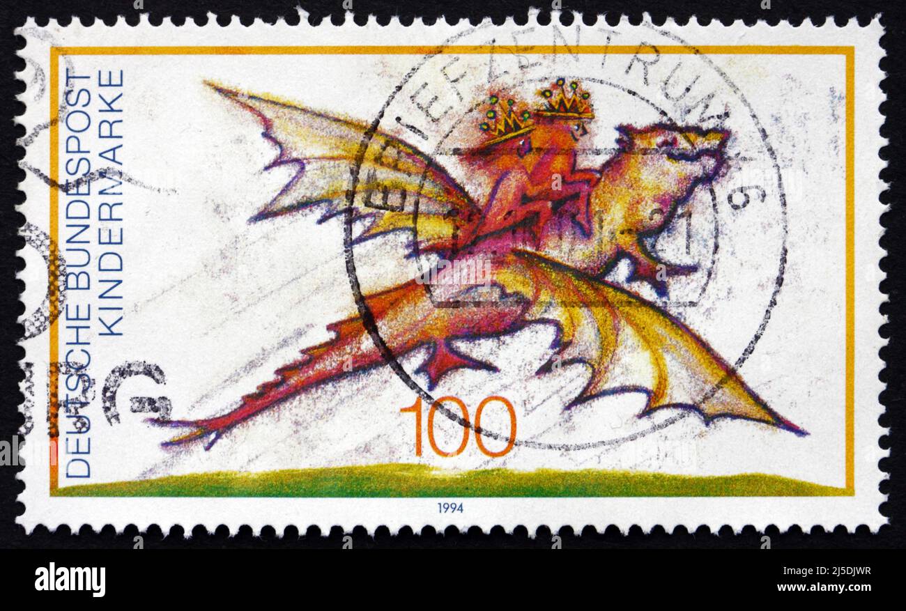 GERMANY - CIRCA 1994: a stamp printed in the Germany shows Character ...