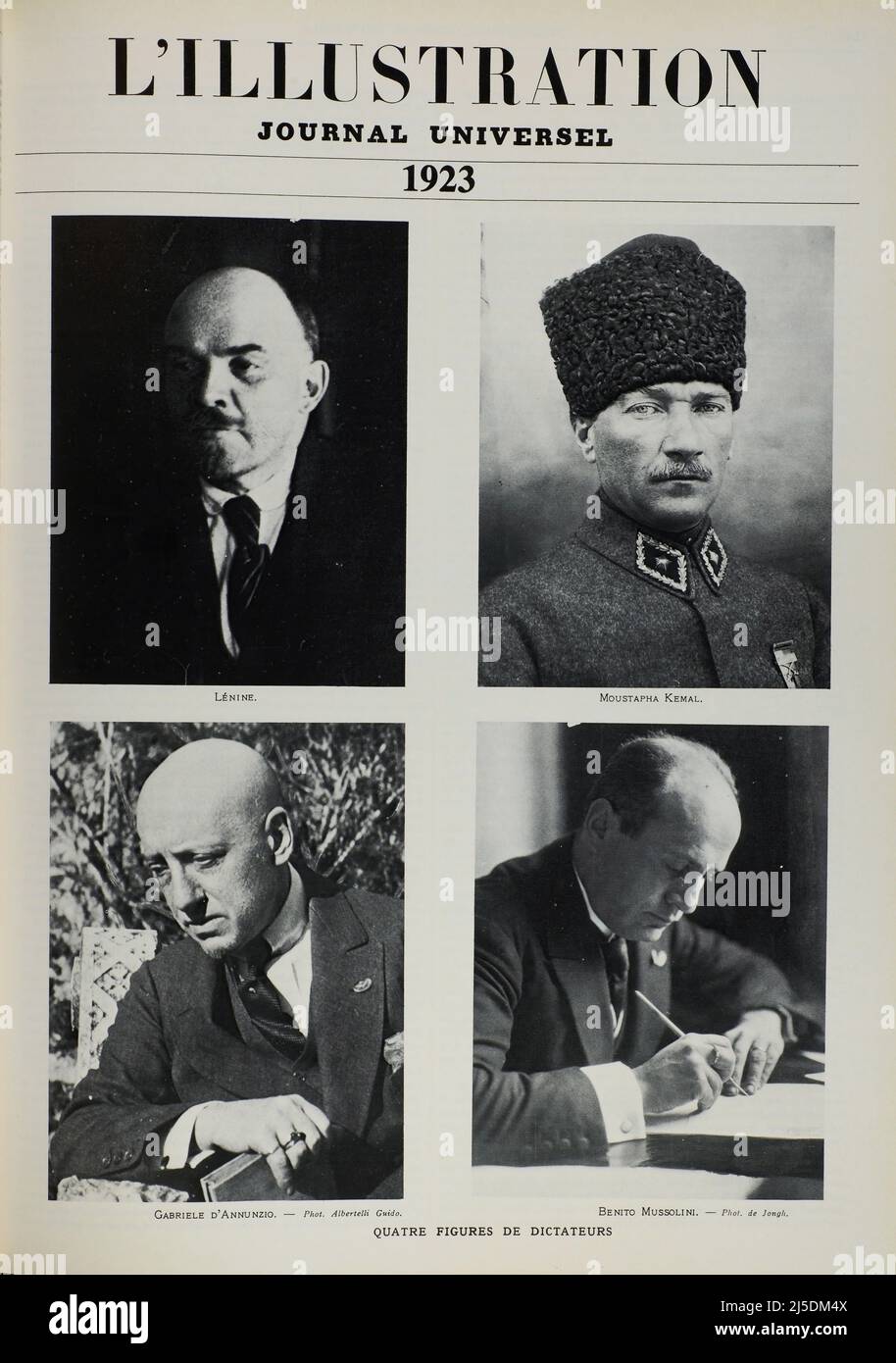 Front page Eng translation : " FOUR FIGURES OF DICTATORS " - Original ...