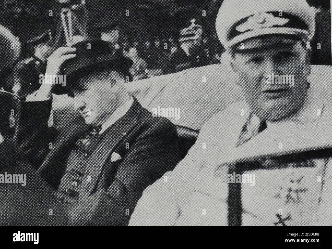 Eng translation : " M. Daladier, accompanied by Marshal Goering, goes ...