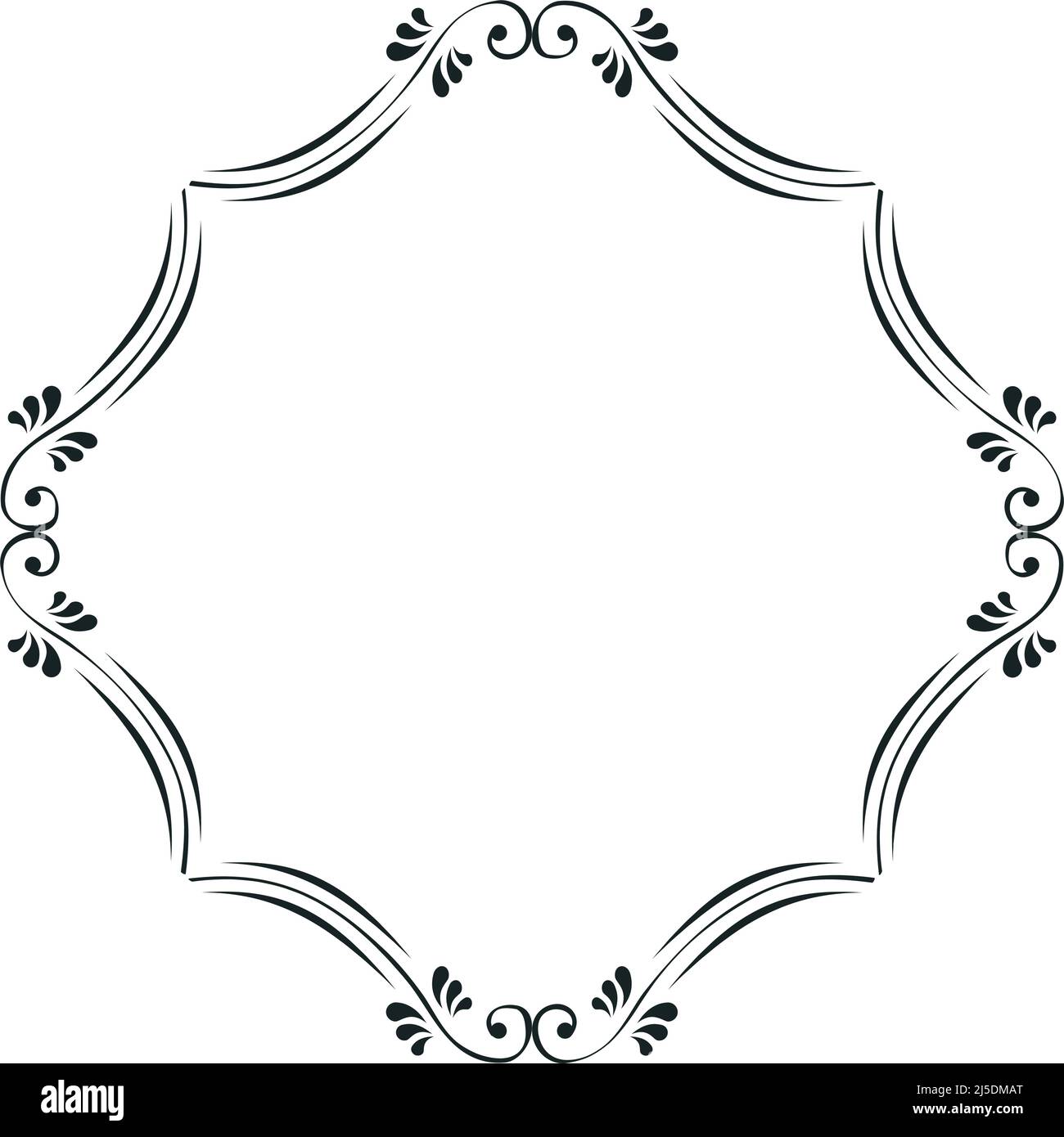 monochrome vintage frame Stock Vector Image & Art - Alamy