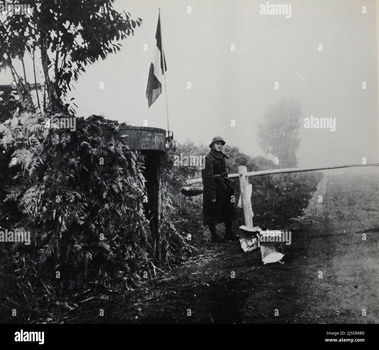 Eng translation : " The last French post. in Petitie, commune of Bouëx ...
