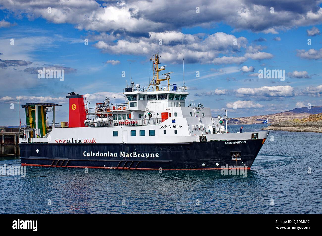 MALLAIG SCOTLAND THE CALMAC CALEDONIAN MACBRAYNE VESSEL MV LOCHNEVIS ...