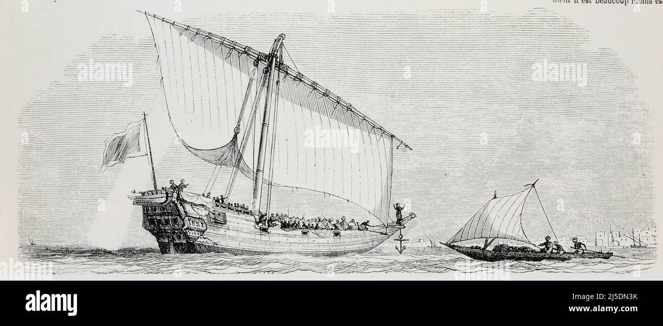 Eng translation : " Loading a slave ship" - Original in french ...