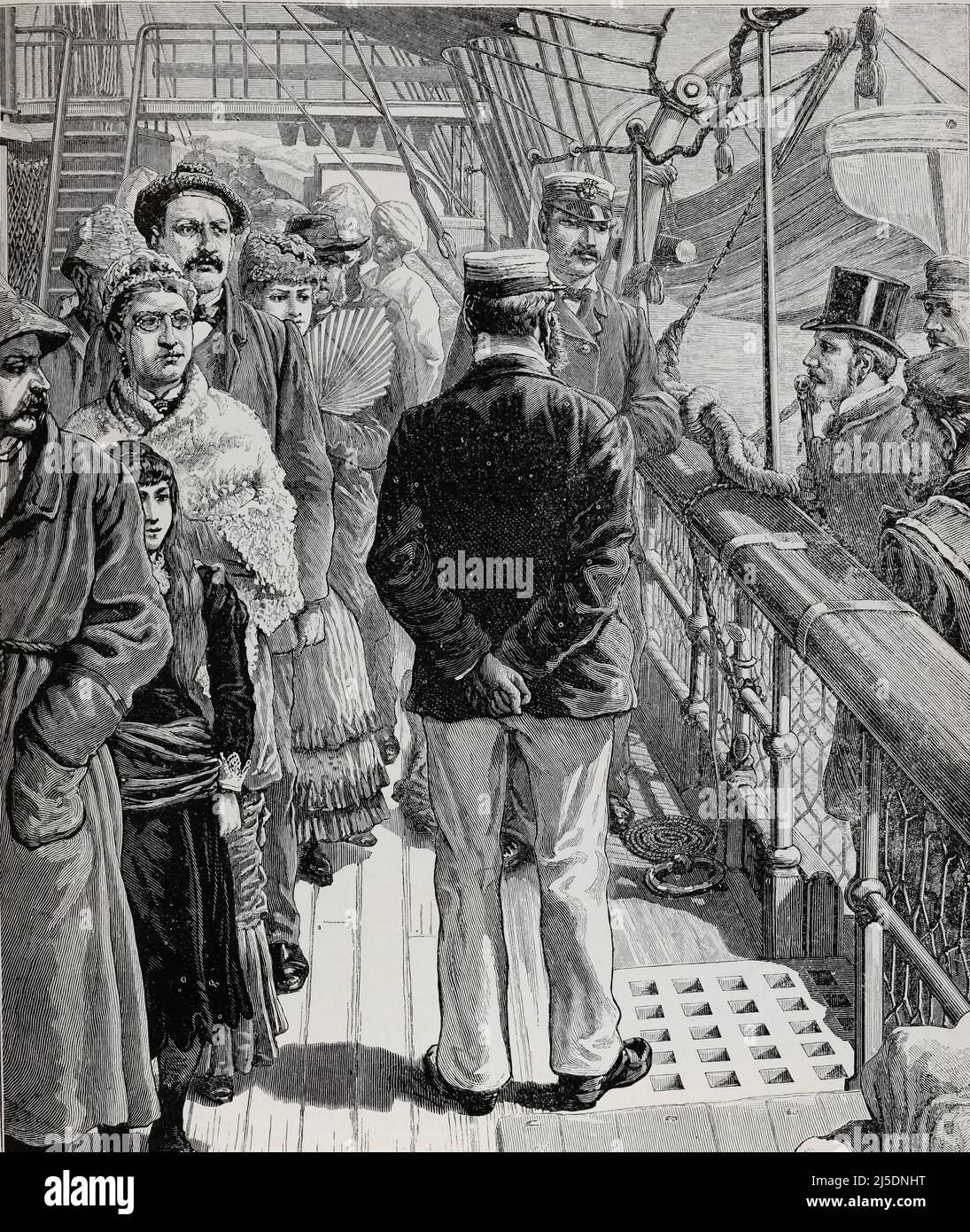 Eng translation : " CHOLERA IN EGYPT: A SHIP IN QUARANTINE, IN BRINDISI ...
