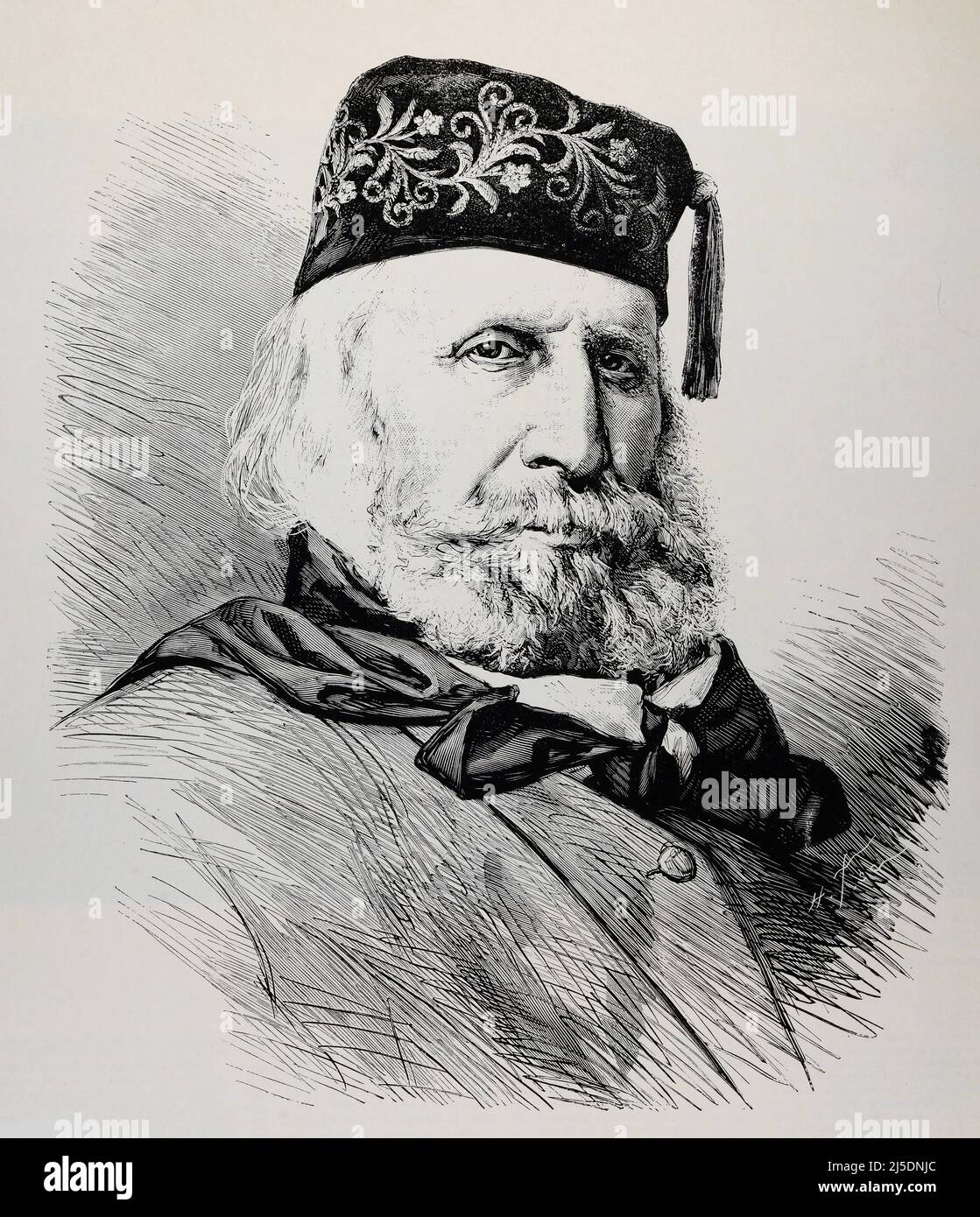 Portrait of Garibaldi - Extract from "L'Illustration Journal Universel ...