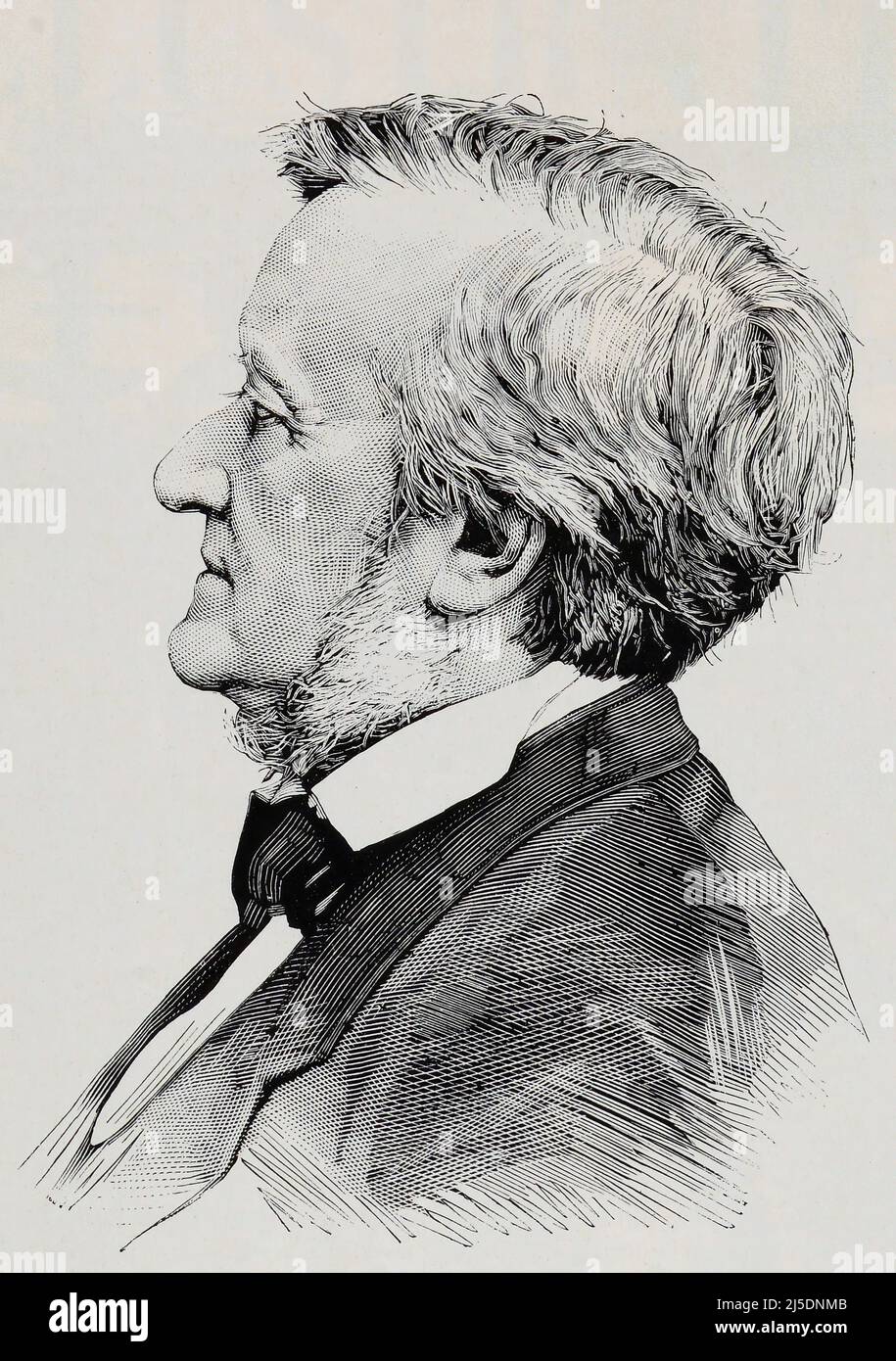 Portrait of Richard Wagner - Extract from "L'Illustration Journal ...