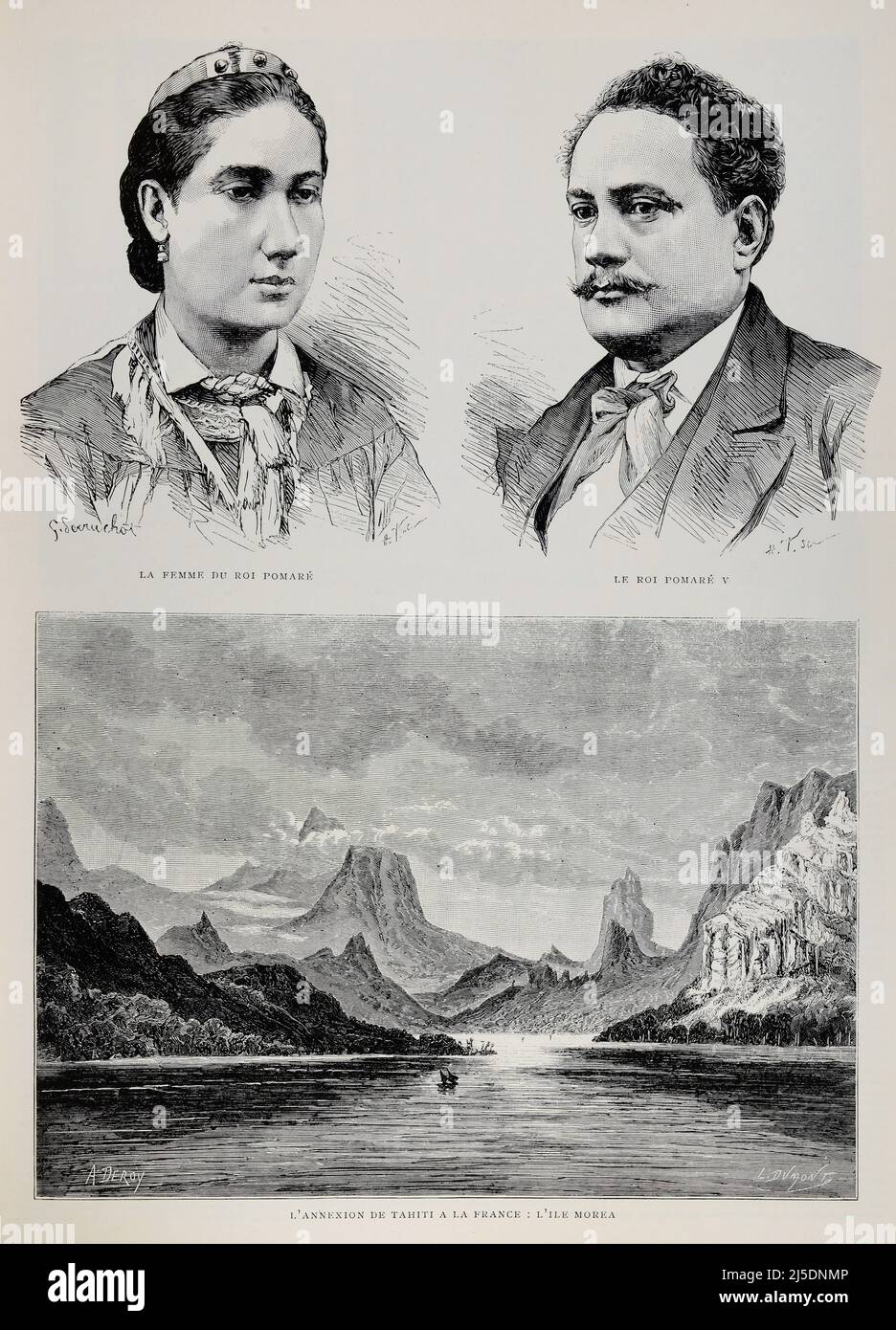 Eng translation : " THE WIFE OF KING POMARÉ KING POMARÉ V - THE ...