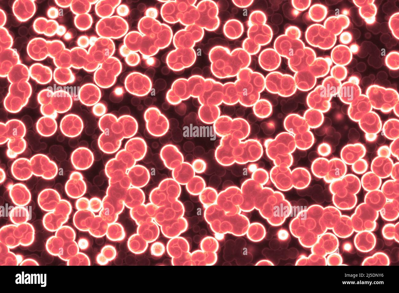 artistic beautiful many bio micro organisms computer graphic texture or ...