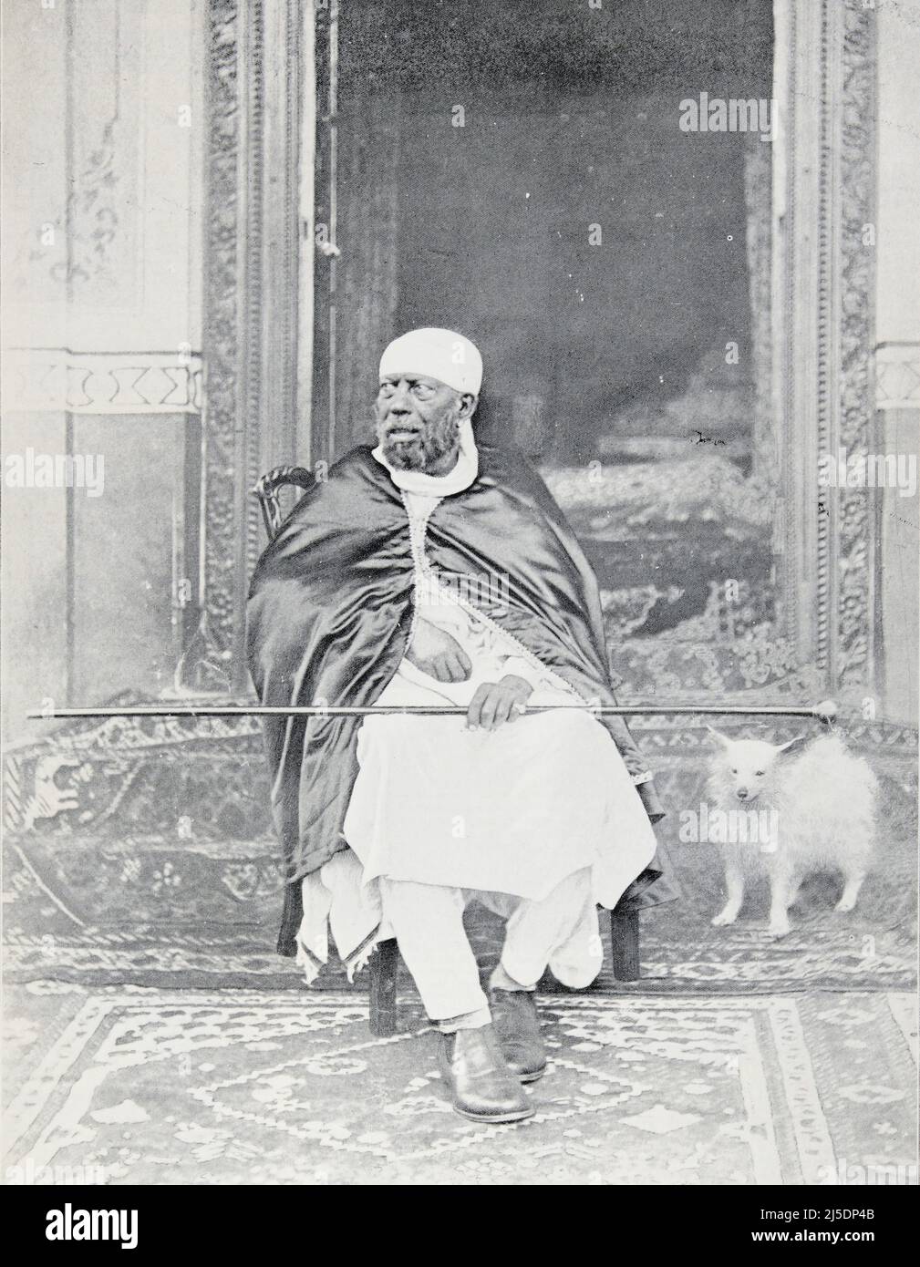 Eng translation : " A new portrait of the Negus Menelik. — Phot ...