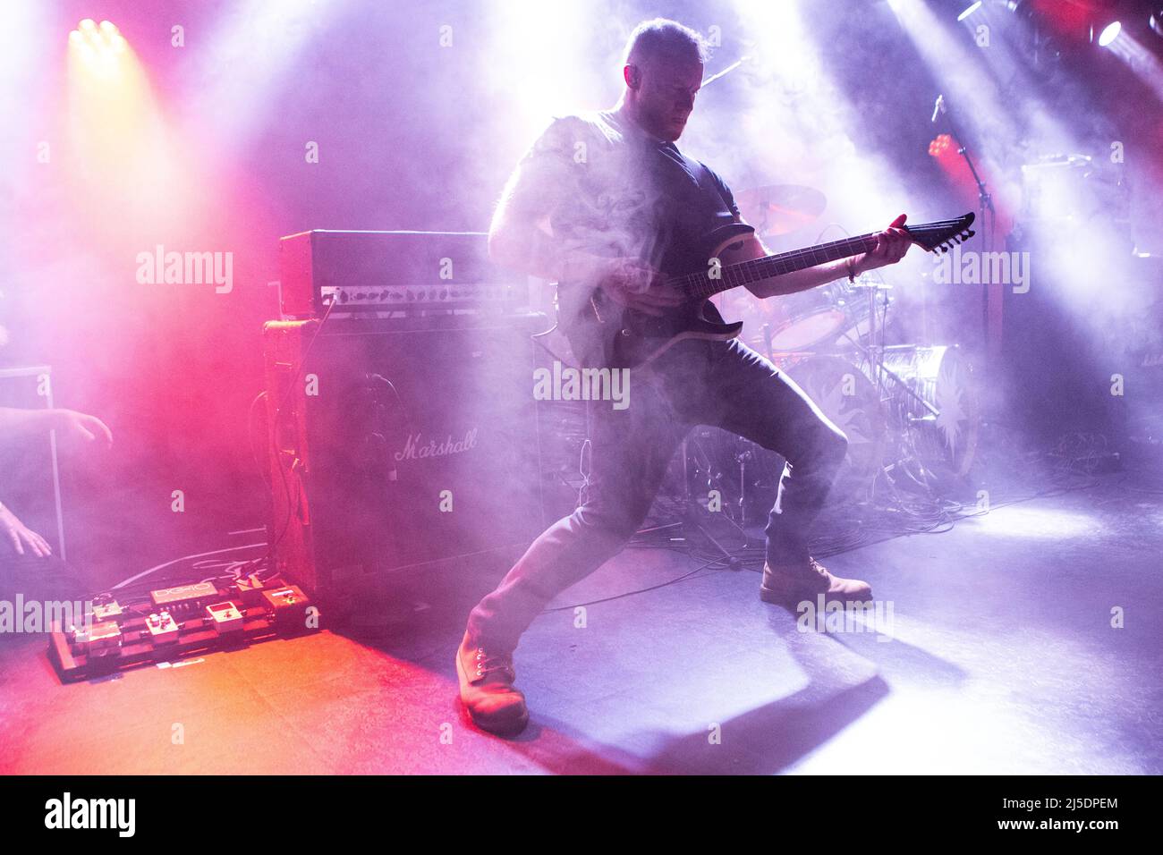 Oslo, Norway. 17th, April 2022. The British death metal band Dyscarnate ...