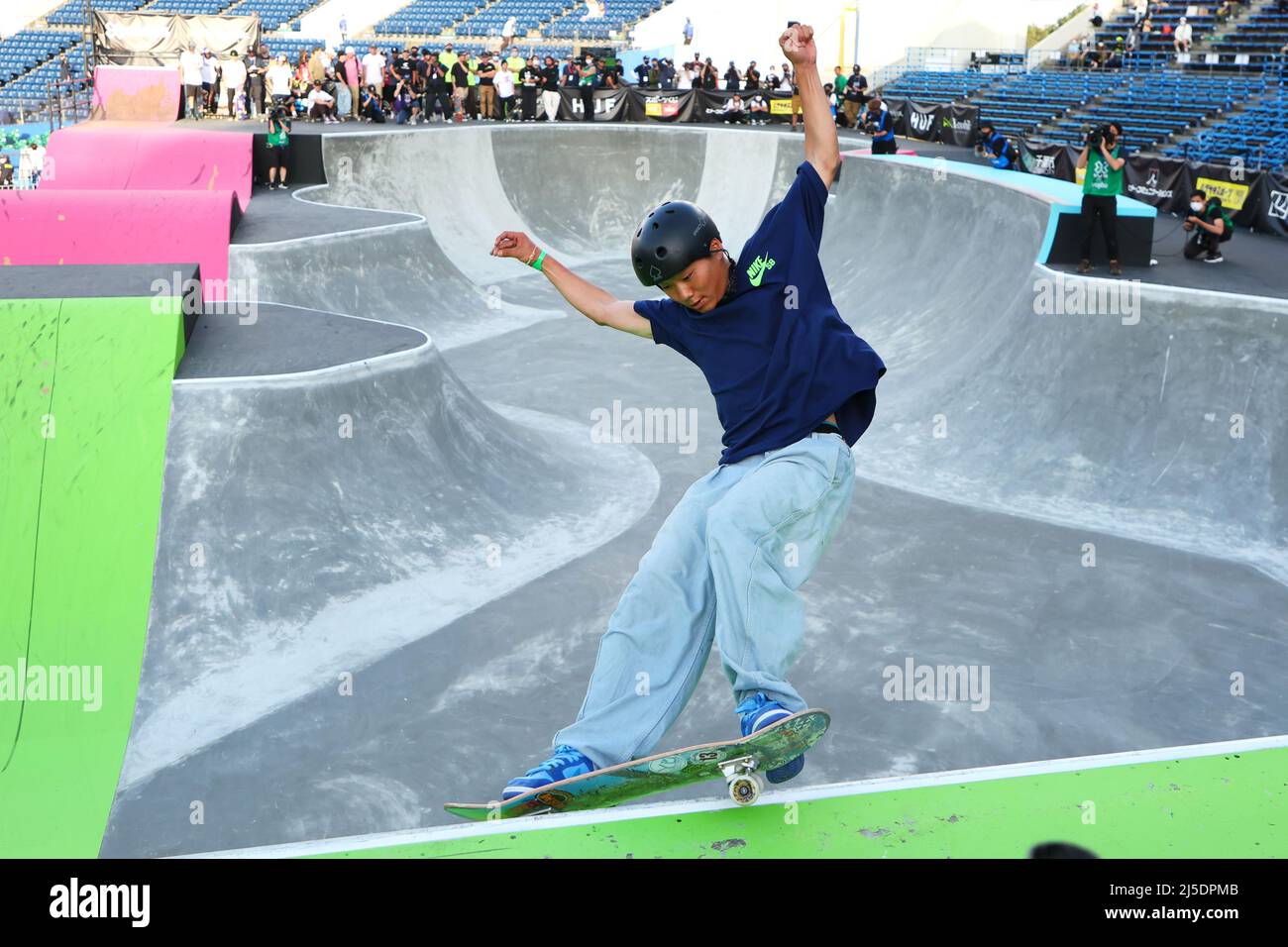 ZOZO Marine Stadium, Chiba, Japan. 22nd Apr, 2022. Yuro Nagahara (JPN ...