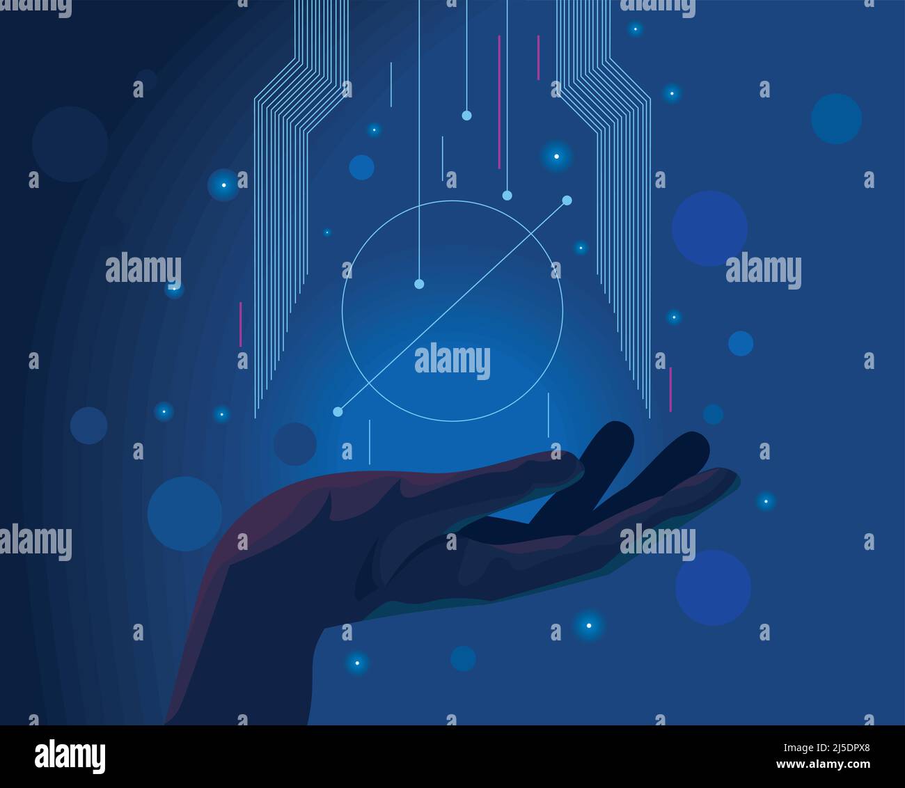 hand lifting in tech Stock Vector Image & Art - Alamy