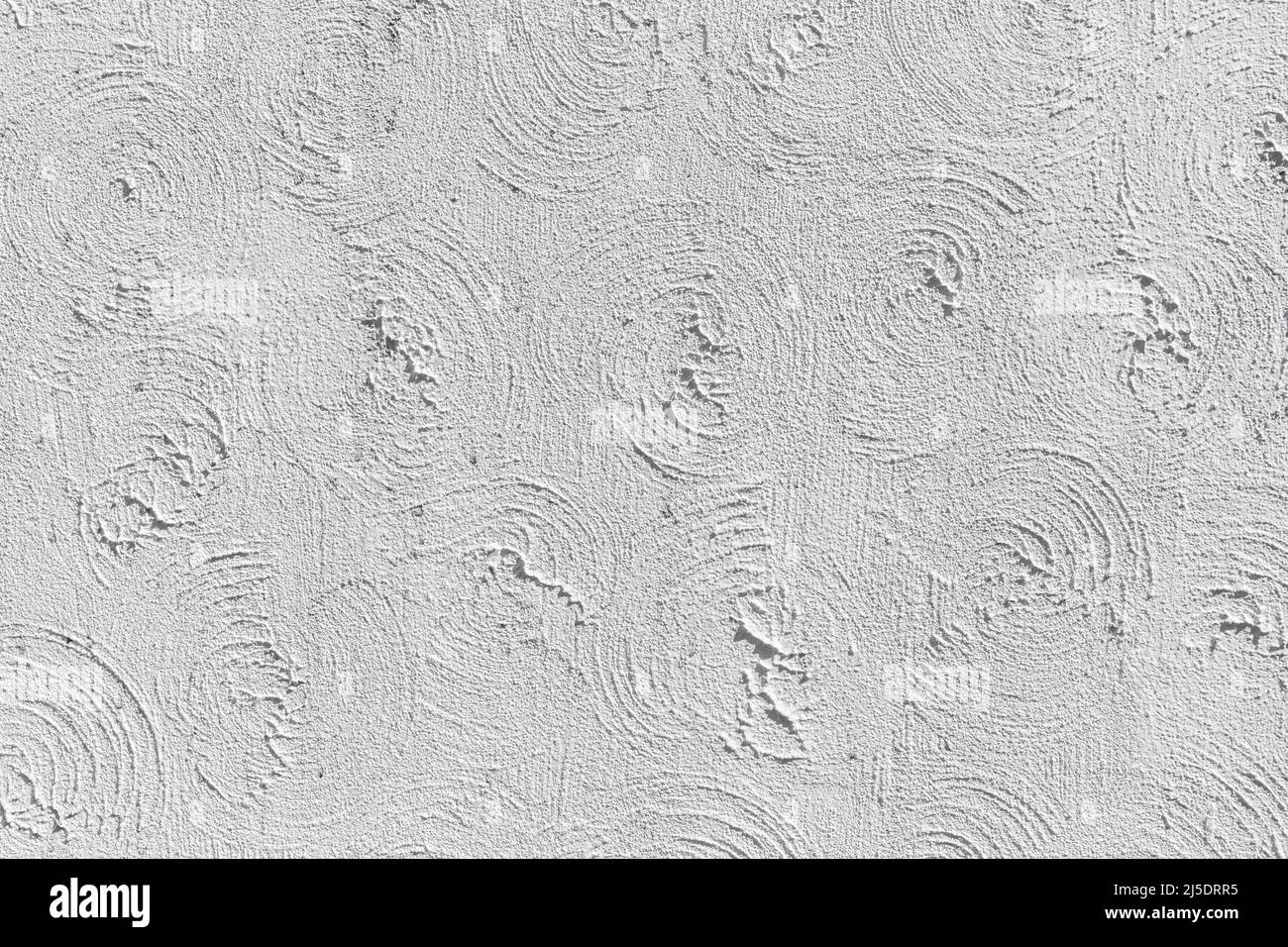 White wall with plastering pattern, relief decoration, flat background ...