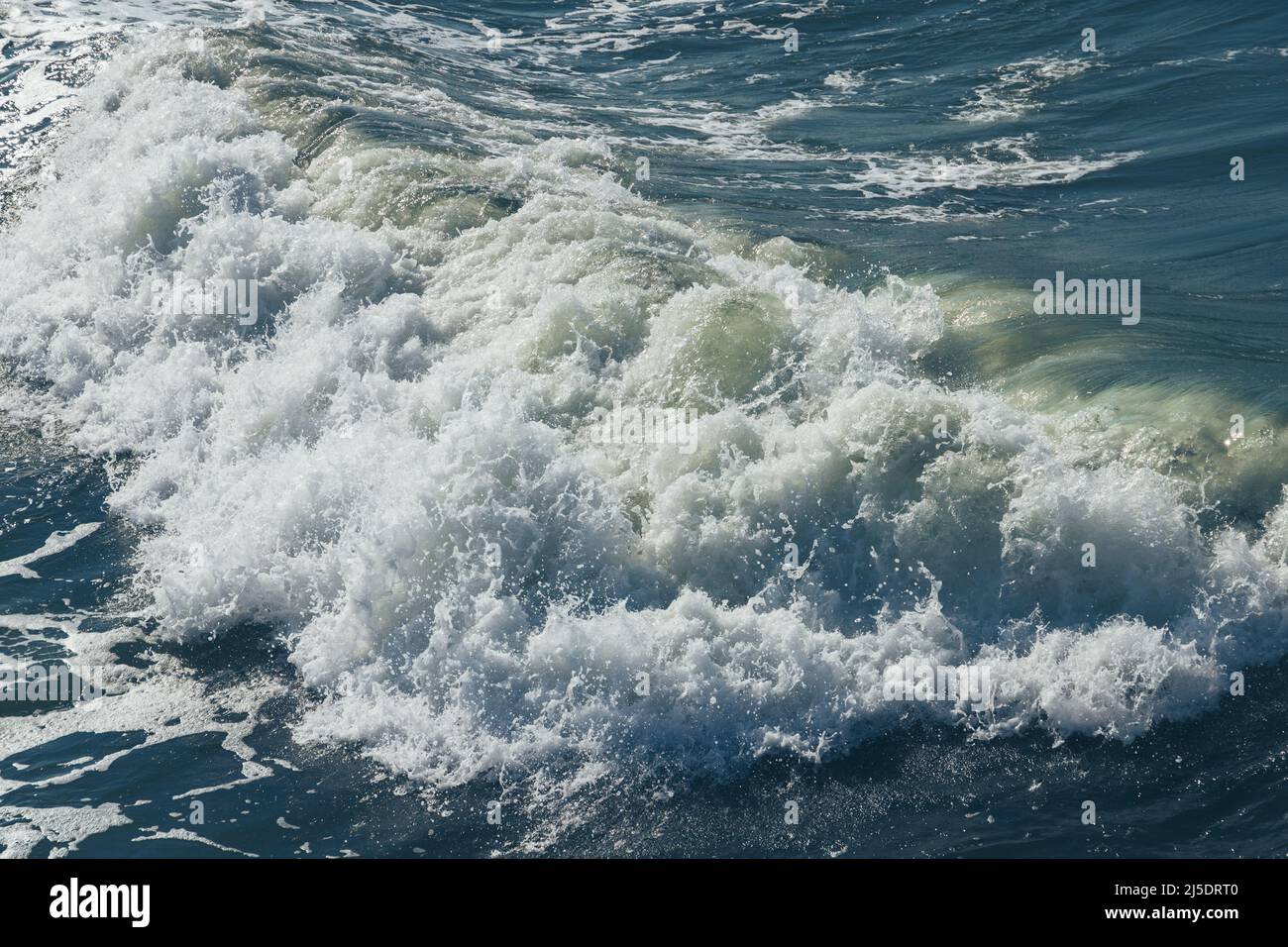 Stormy sea water surface with wave and foam, natural background photo ...