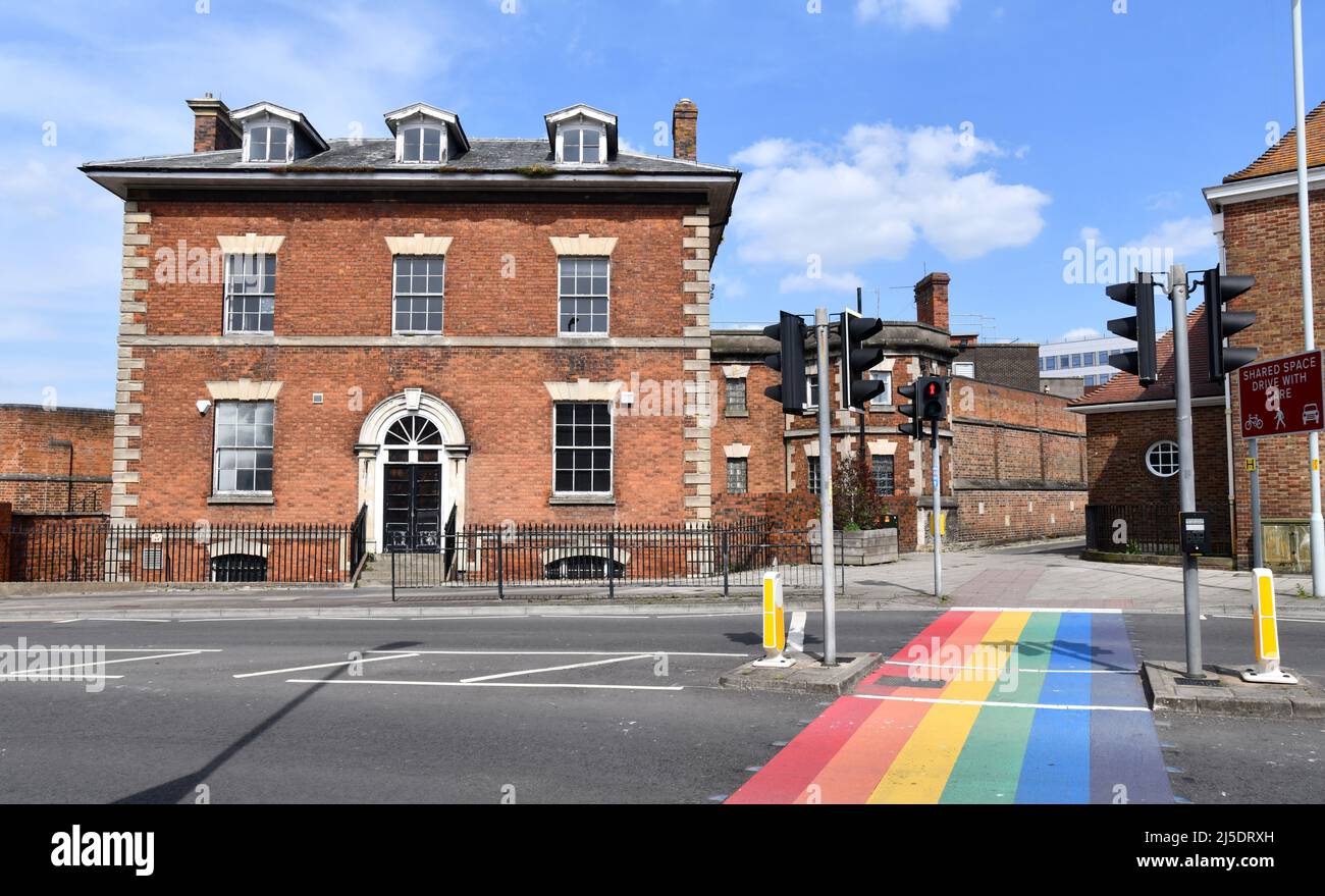 The old Gloucester Prison Stock Photo - Alamy