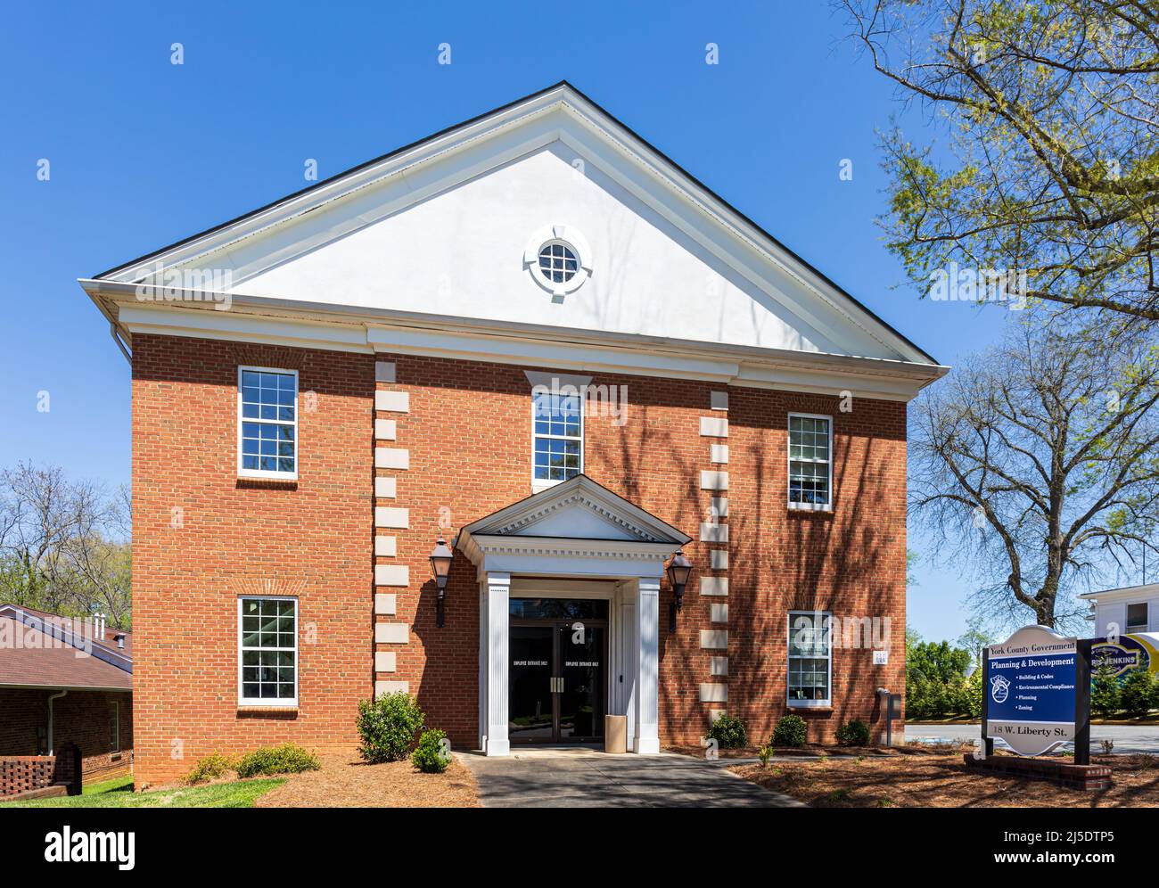 YORK, SC, USA-10 APRIL 2022: York County Government building housing ...