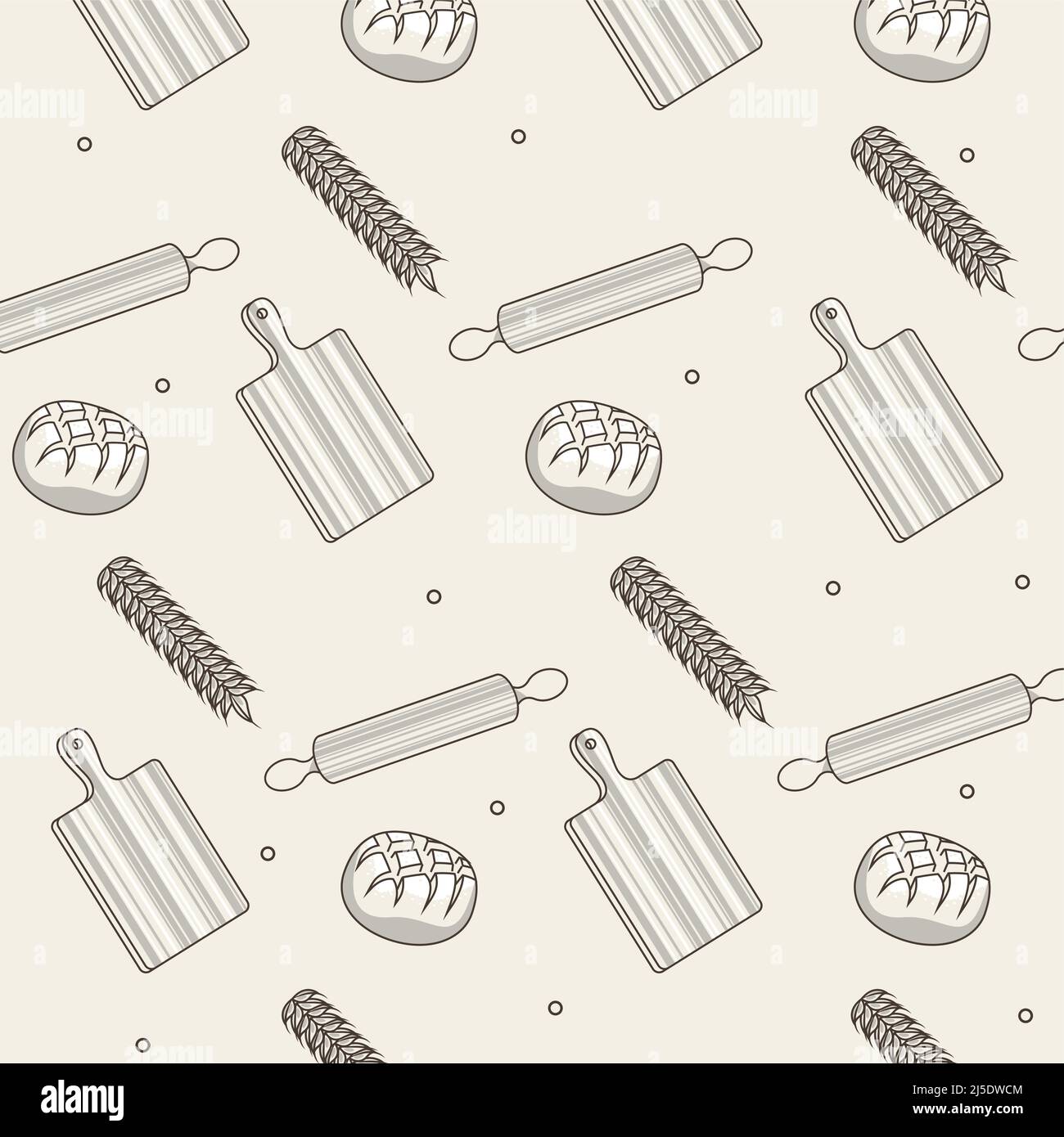 bakery utensils and spikes Stock Vector Image & Art - Alamy
