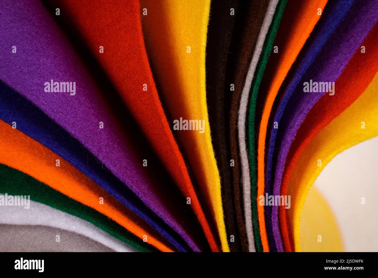 Several colored felt texture background. Assorted color felt fabric ...