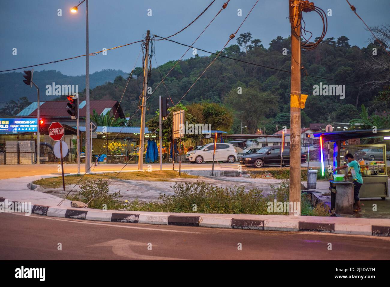 Daily life in Balik Pulau area, Southwest Penang Island District ...