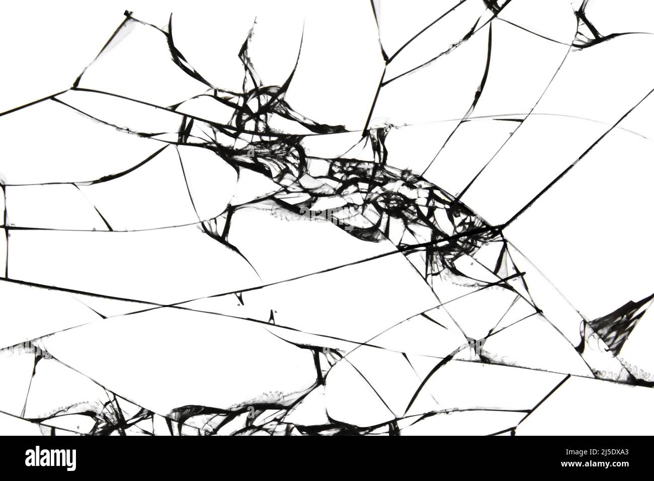 Broken smartphone glass, laptop screen, monitor, cracked broken glass ...