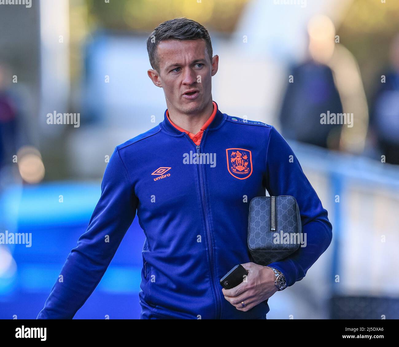 Jonathan Hogg #6 of Huddersfield Town arrives at The John Smiths ...