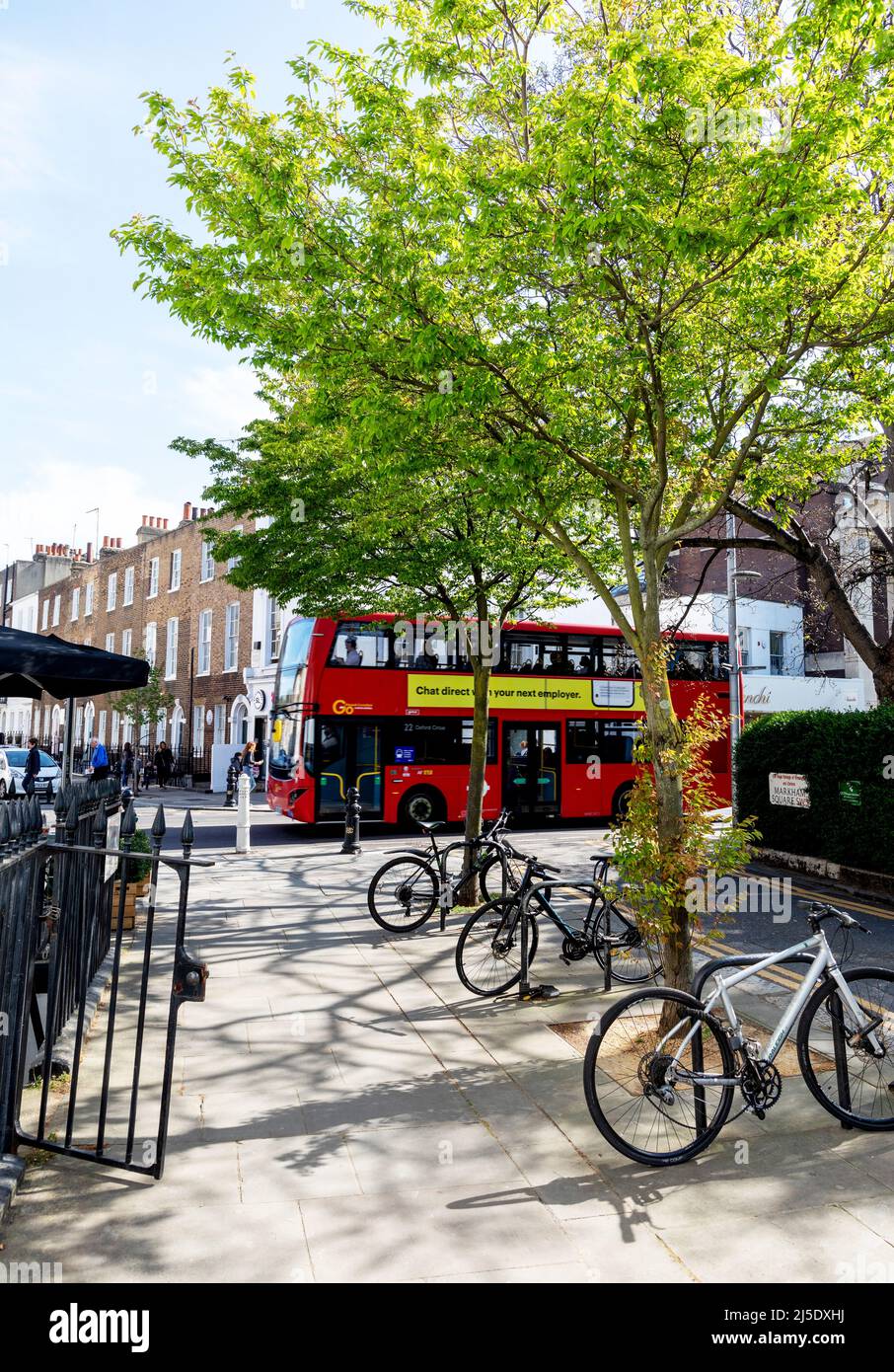 Bicycle Park Markham Square Kings Road London Stock Photo - Alamy