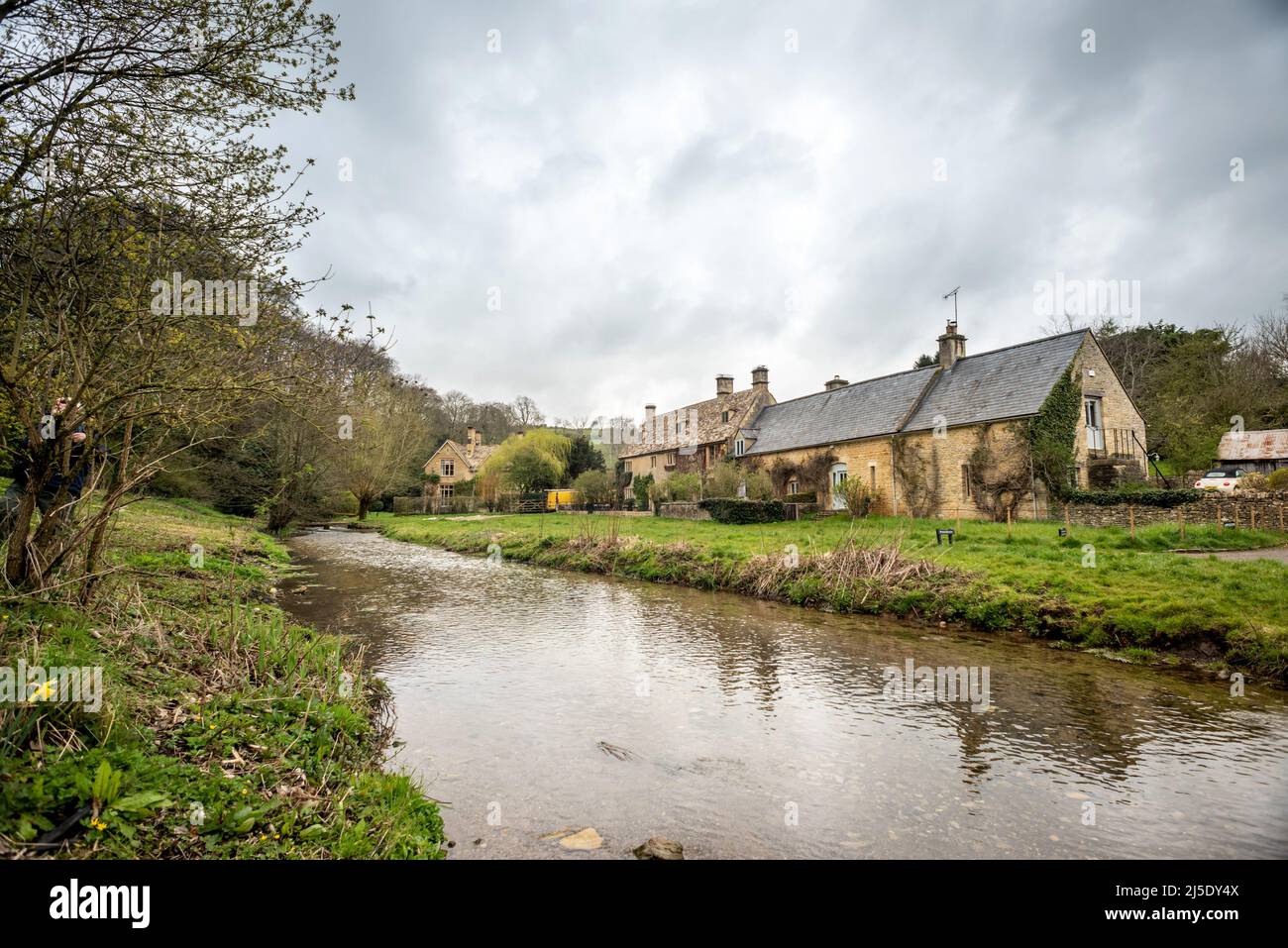 Bourton-on-the-Water, April 12th 2022: Upper Slaughter in The Cotswolds ...