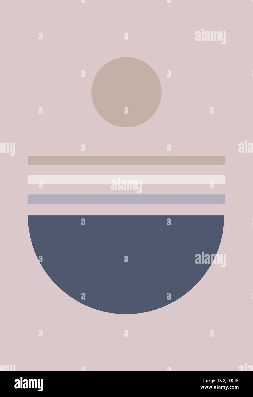 Modern geometric background. Boho style. Geometric shapes with texture ...