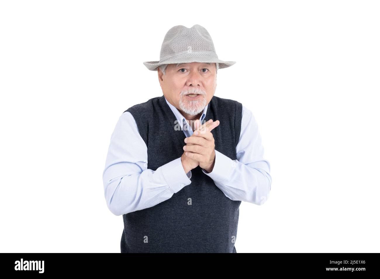 positive adult senior old man hipster wearing emotional face cold ...