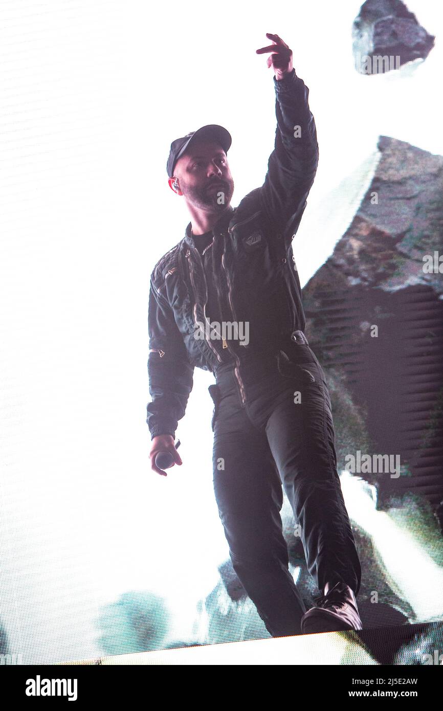 Milan Italy. 21 April 2022. The french singer-songwriter and music ...