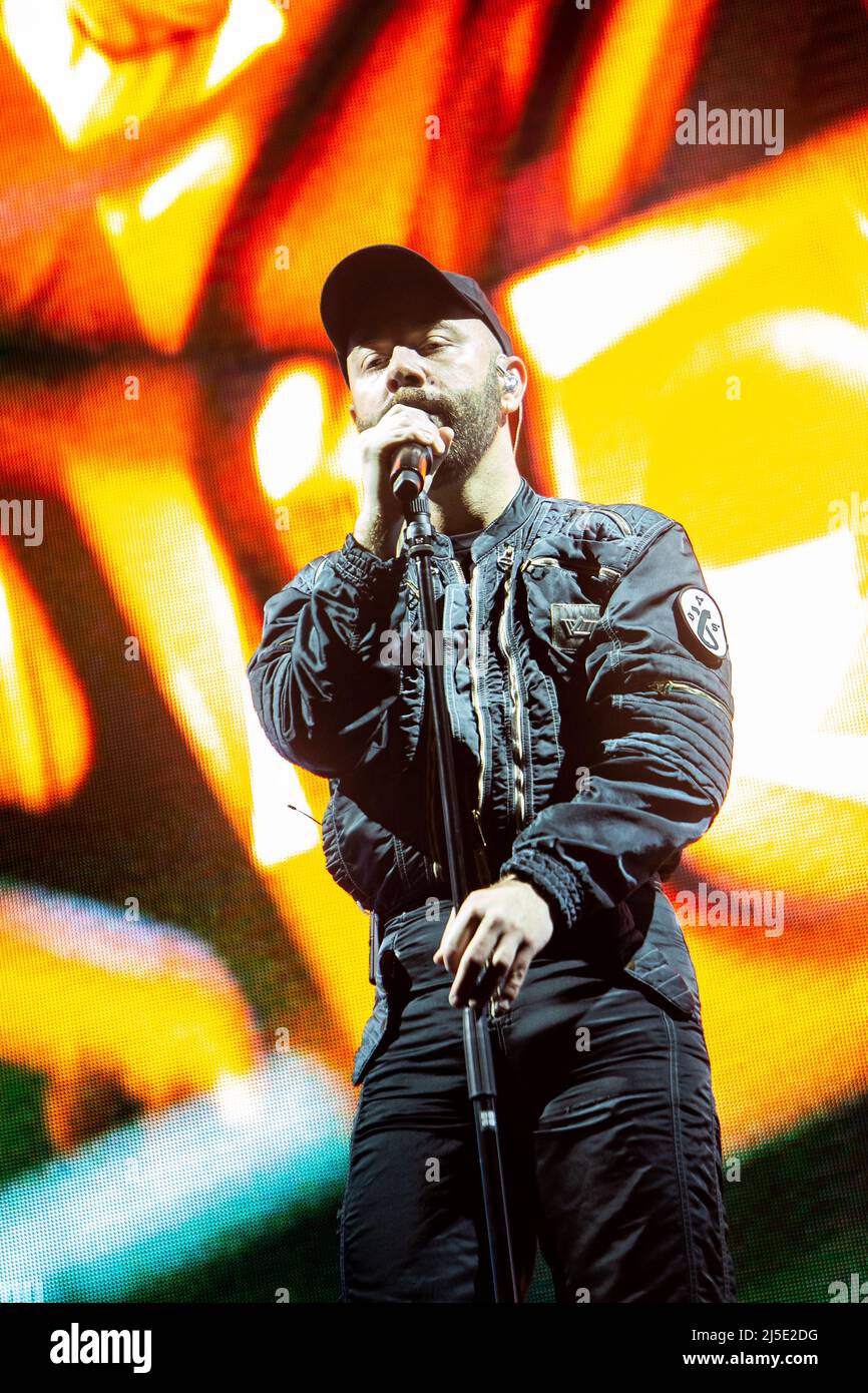 Milan Italy. 21 April 2022. The french singer-songwriter and music ...