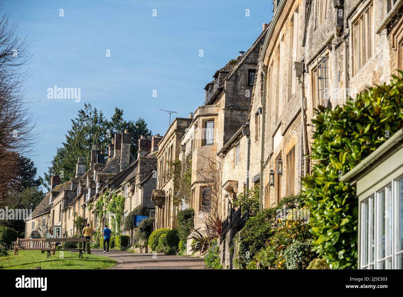 Burford, April 15th 2022: The Cotswolds village of Burford in The ...