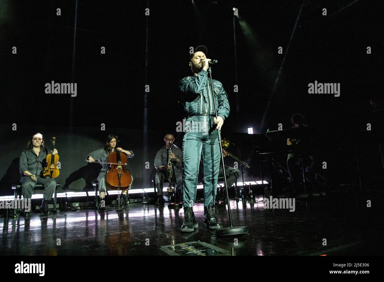 Milan Italy. 21 April 2022. The french singer-songwriter and music ...
