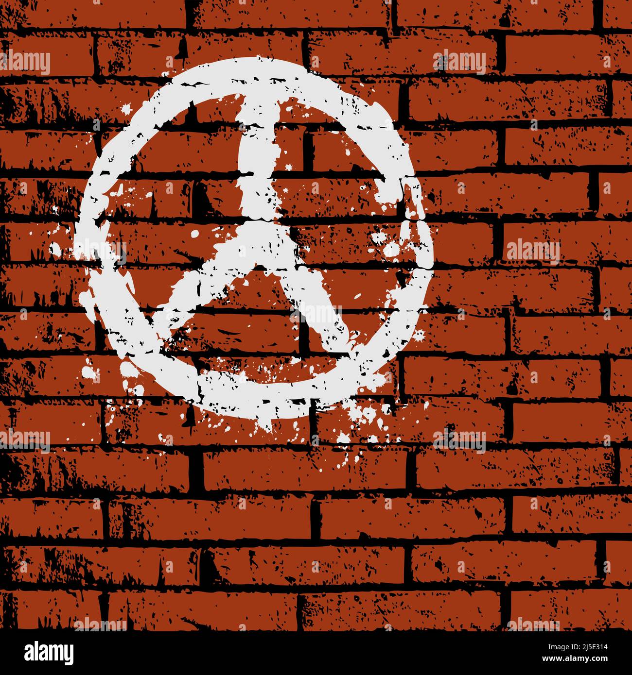 Anti-war peace symbol, vector illustration Stock Vector Image & Art - Alamy