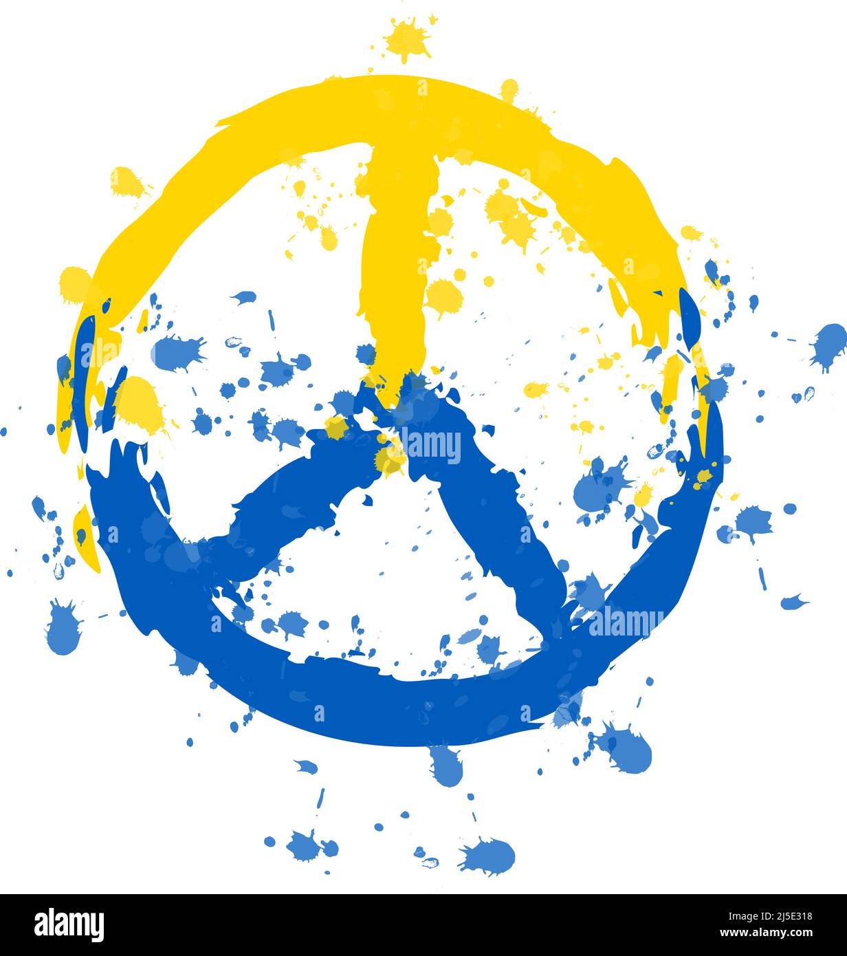 Anti-war peace symbol, vector illustration Stock Vector Image & Art - Alamy