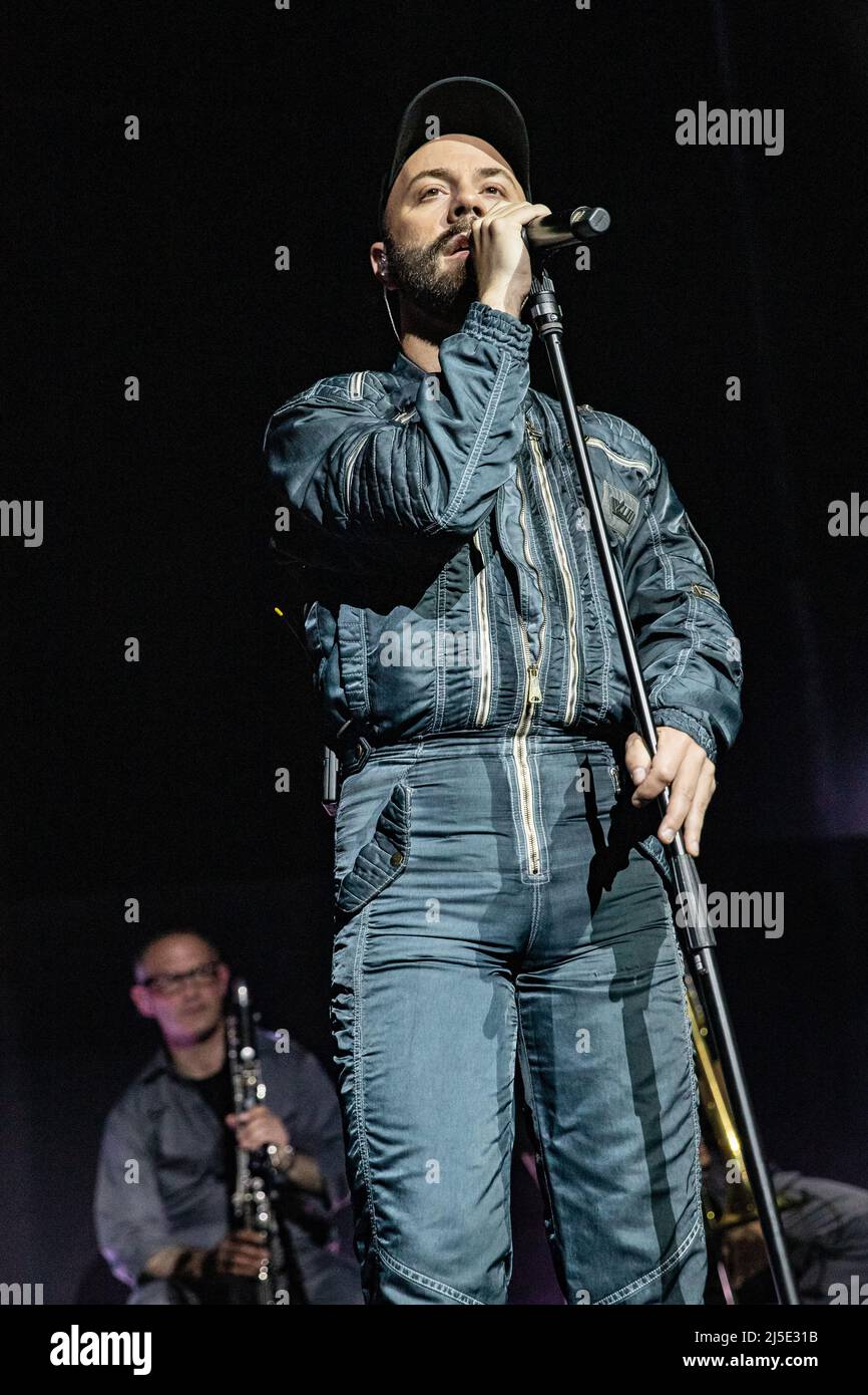 Milan Italy. 21 April 2022. The french singer-songwriter and music ...