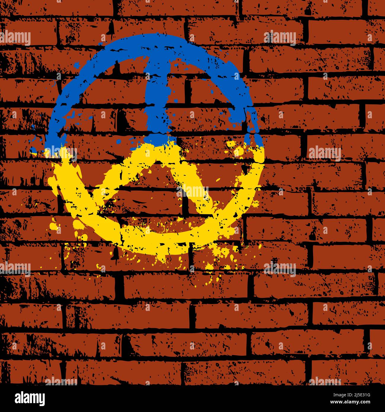 Anti-war peace symbol, vector illustration Stock Vector Image & Art - Alamy