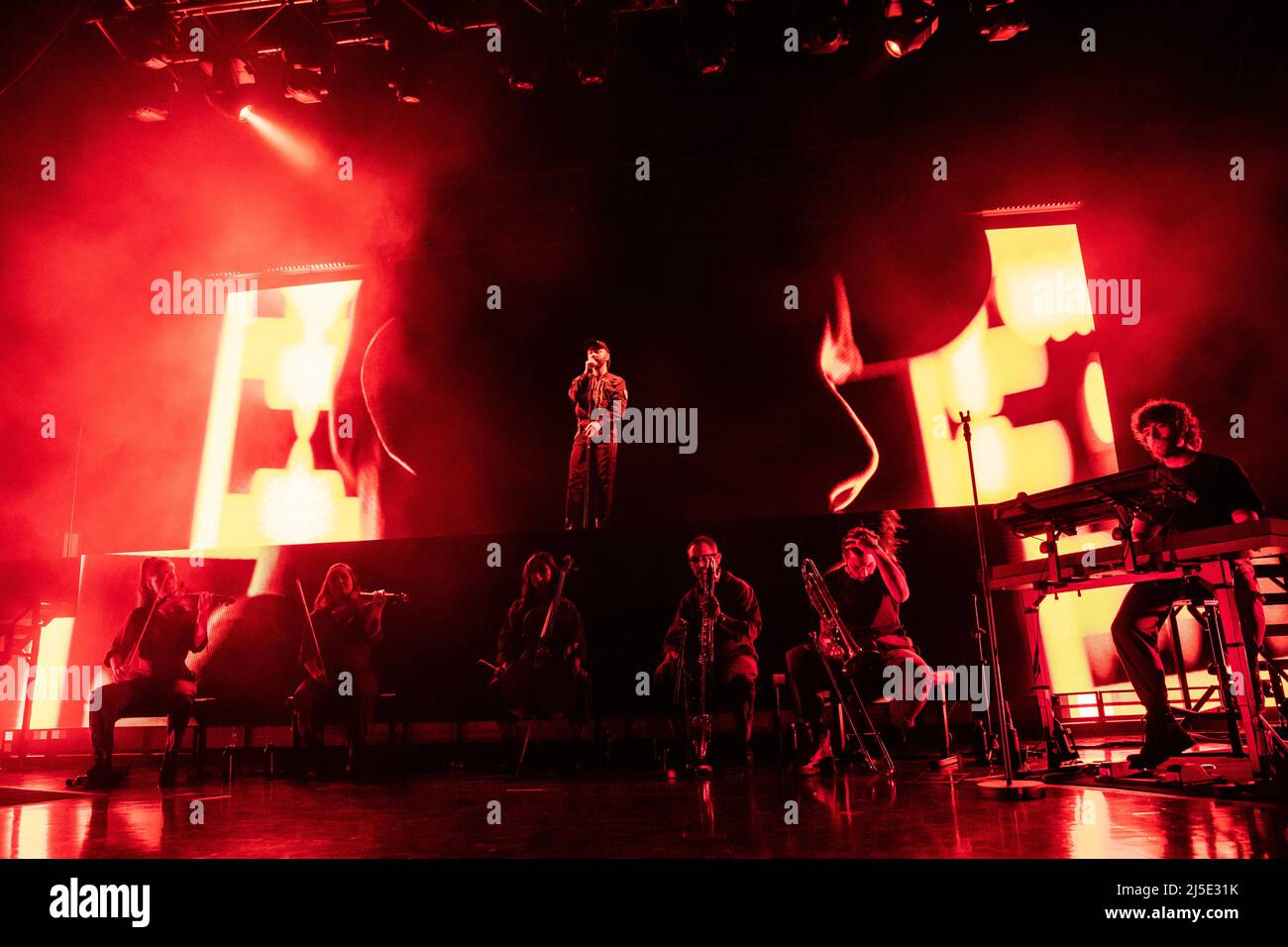 Milan Italy. 21 April 2022. The french singer-songwriter and music ...